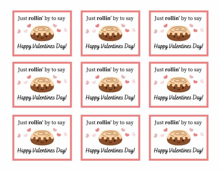 Valentine's Day Sweet Treats Printable - Simplify the Holidays