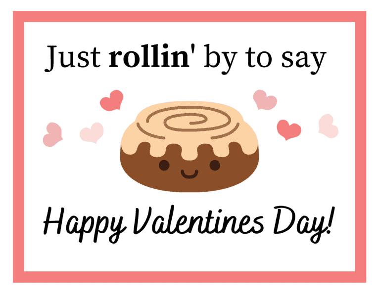 Valentine's Day Sweet Treats Printable - Simplify the Holidays