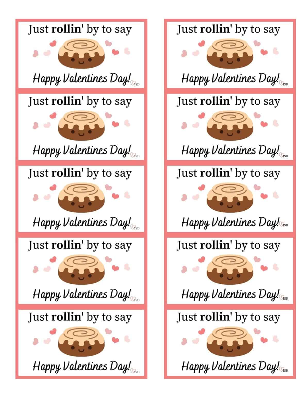 Valentine's Day Sweet Treats Printable - Simplify the Holidays