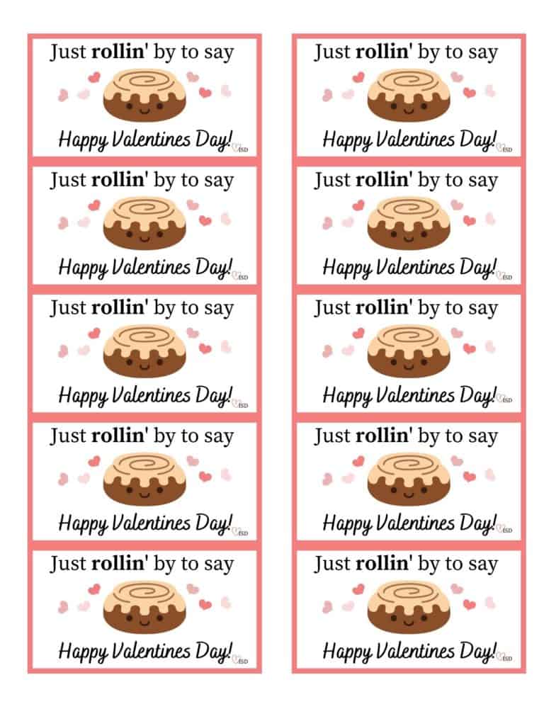 Valentine's Day Sweet Treats Printable - Simplify the Holidays